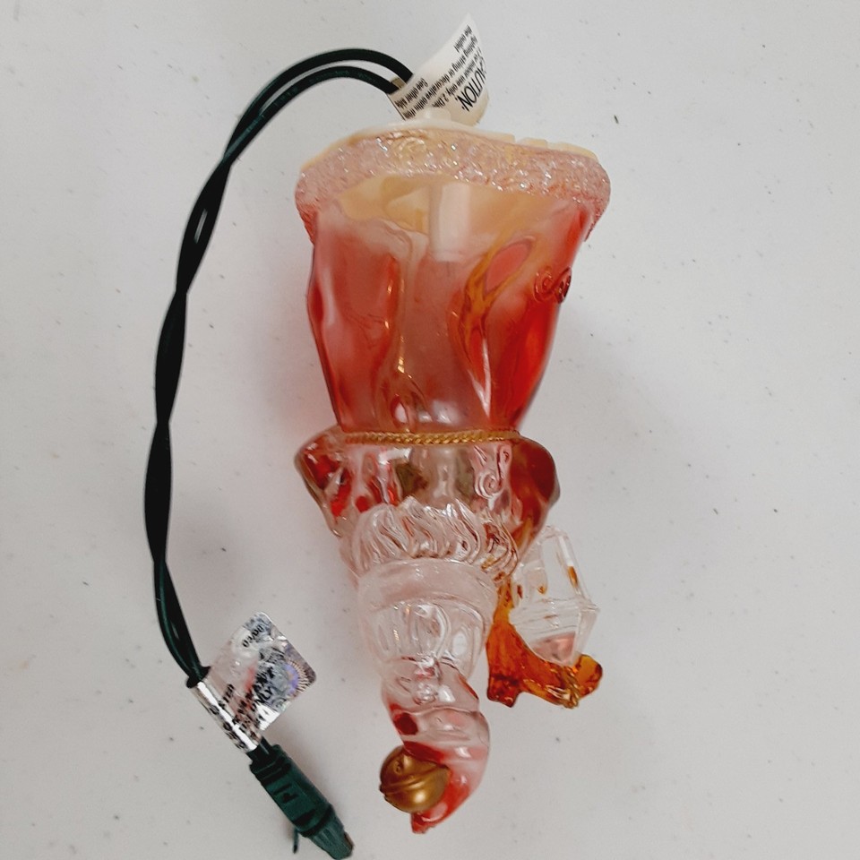 Vintage Hard Plastic Christmas Tree Plug In Lightbulb Socket SANTA ...