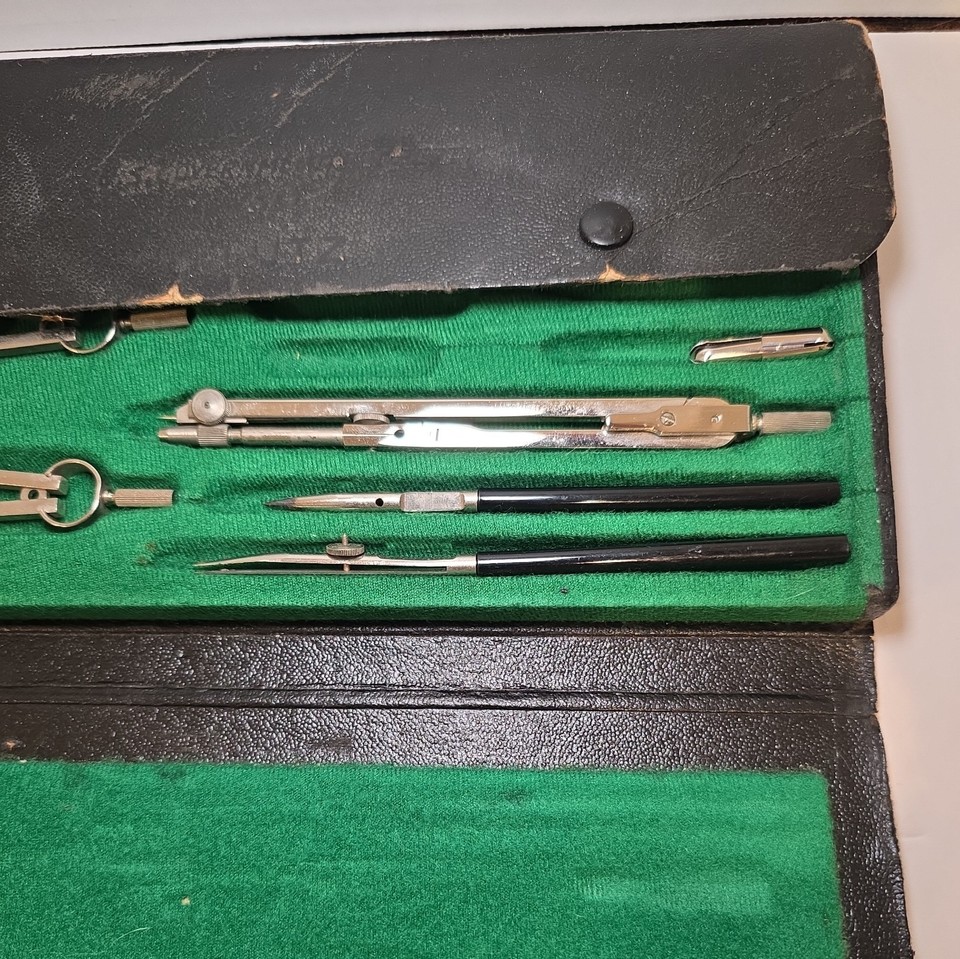Vintage Tower Precision Germany Drafting Protractor Set with Case | eBay