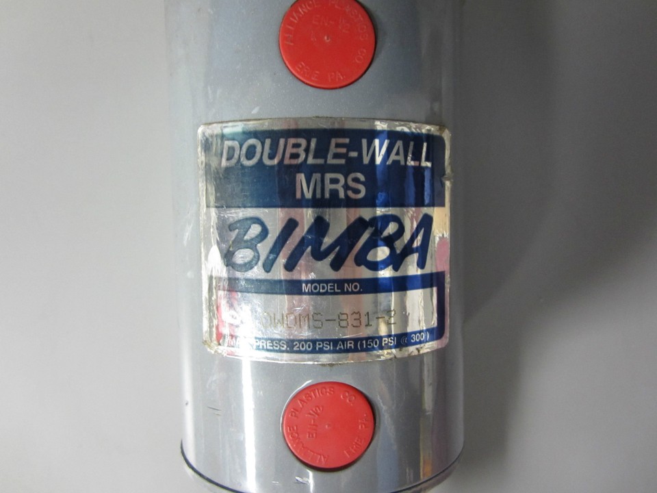 BIMBA DWDMS-831-2 DOUBLE WALL MRS CYLINDER MAX PRESS 200PSI | eBay