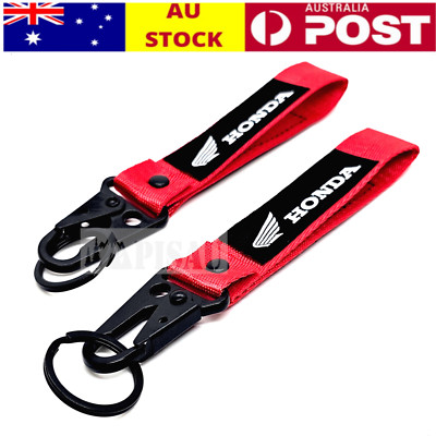 Honda keyring Motorcycle Bike keychain with wrist strap Alloy Car ...