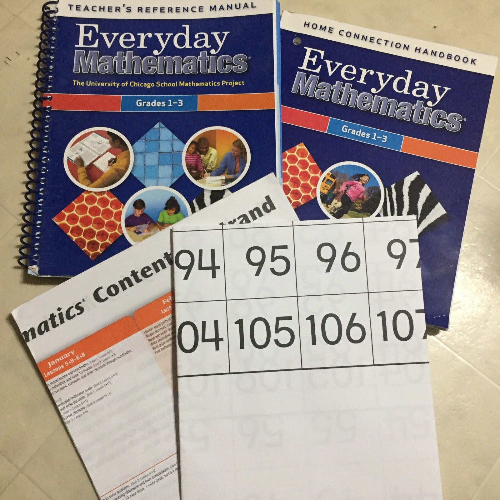 EVERYDAY MATHEMATICS Grade 1-3 Curicculum ( 2 Books 2 Posters ) | eBay