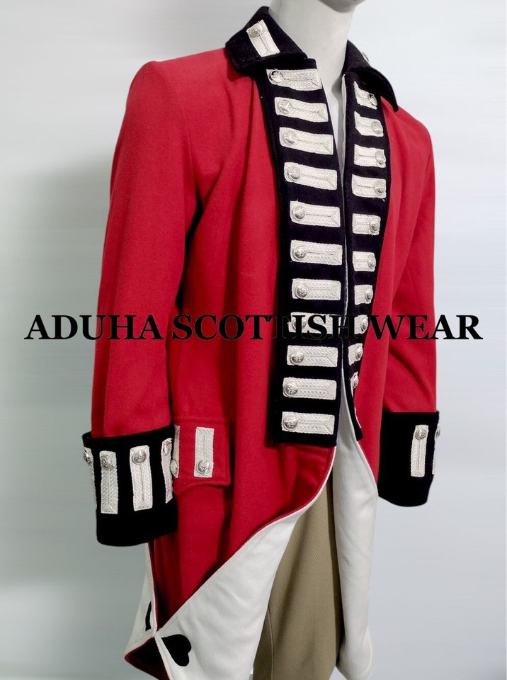 Men Revolutionary War Jacket, British Sergeant Coats, British Red Coats ...