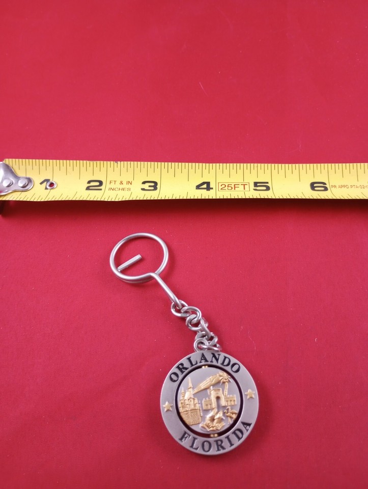 Vintage ORLANDO FLORIDA Keychain Key Chain Ring Hangtag Fob *166-A | eBay
