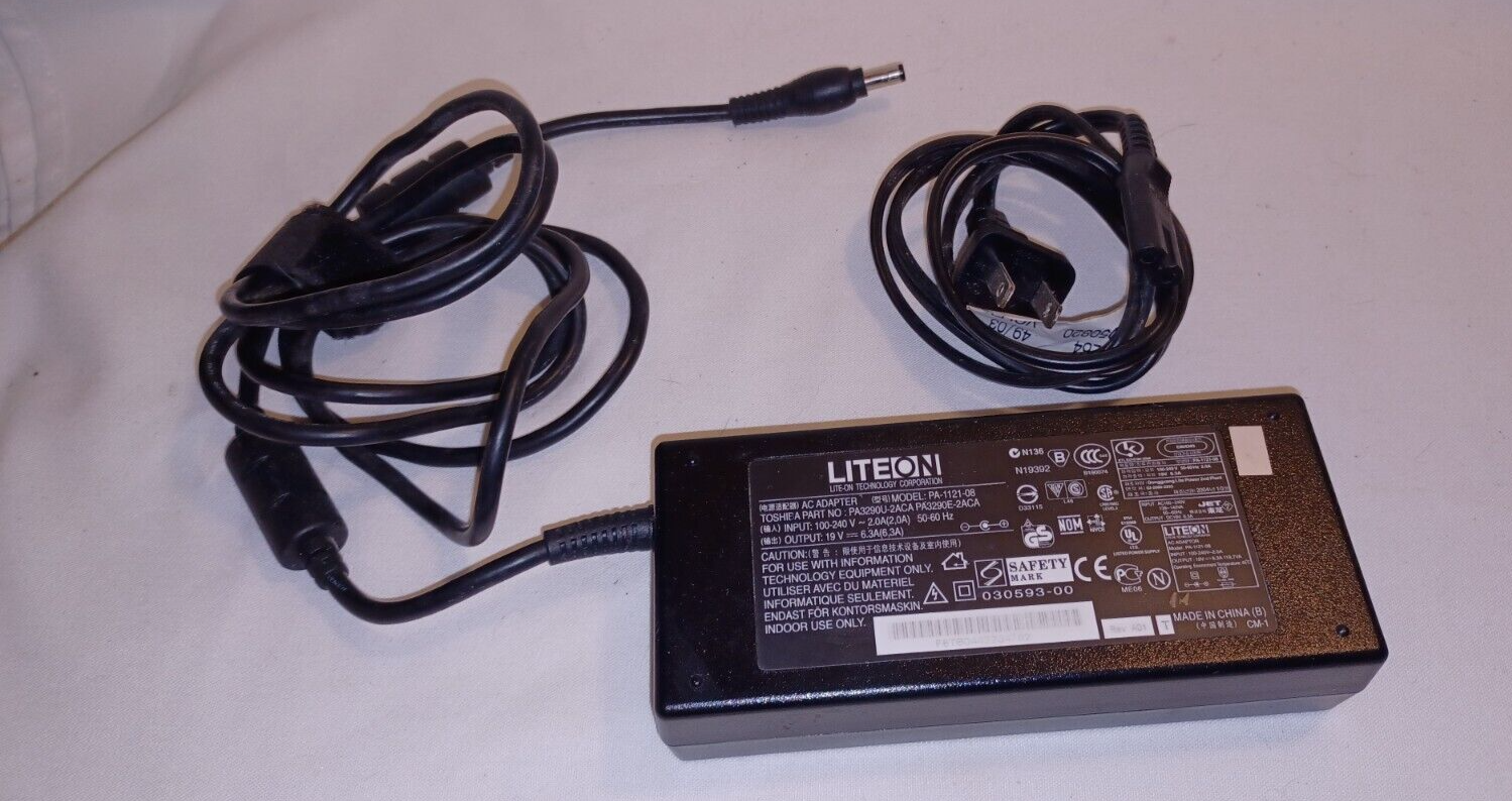 Gateway 7330 Laptop AC Power Adapter LITEON Pa-1121-08 19v 6.3a 120w ...
