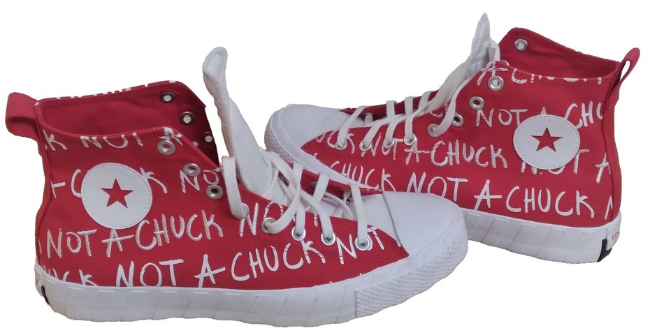All Stars Converse Not A Chuck High Top Untitled Red Mens 10.5 Sneakers ...