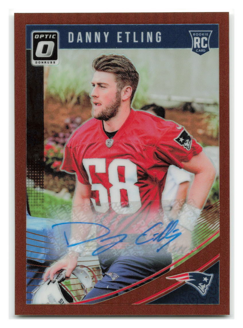Danny Etling 2018 Donruss Optic Bronze Auto Rookie SP #139-PATS | eBay