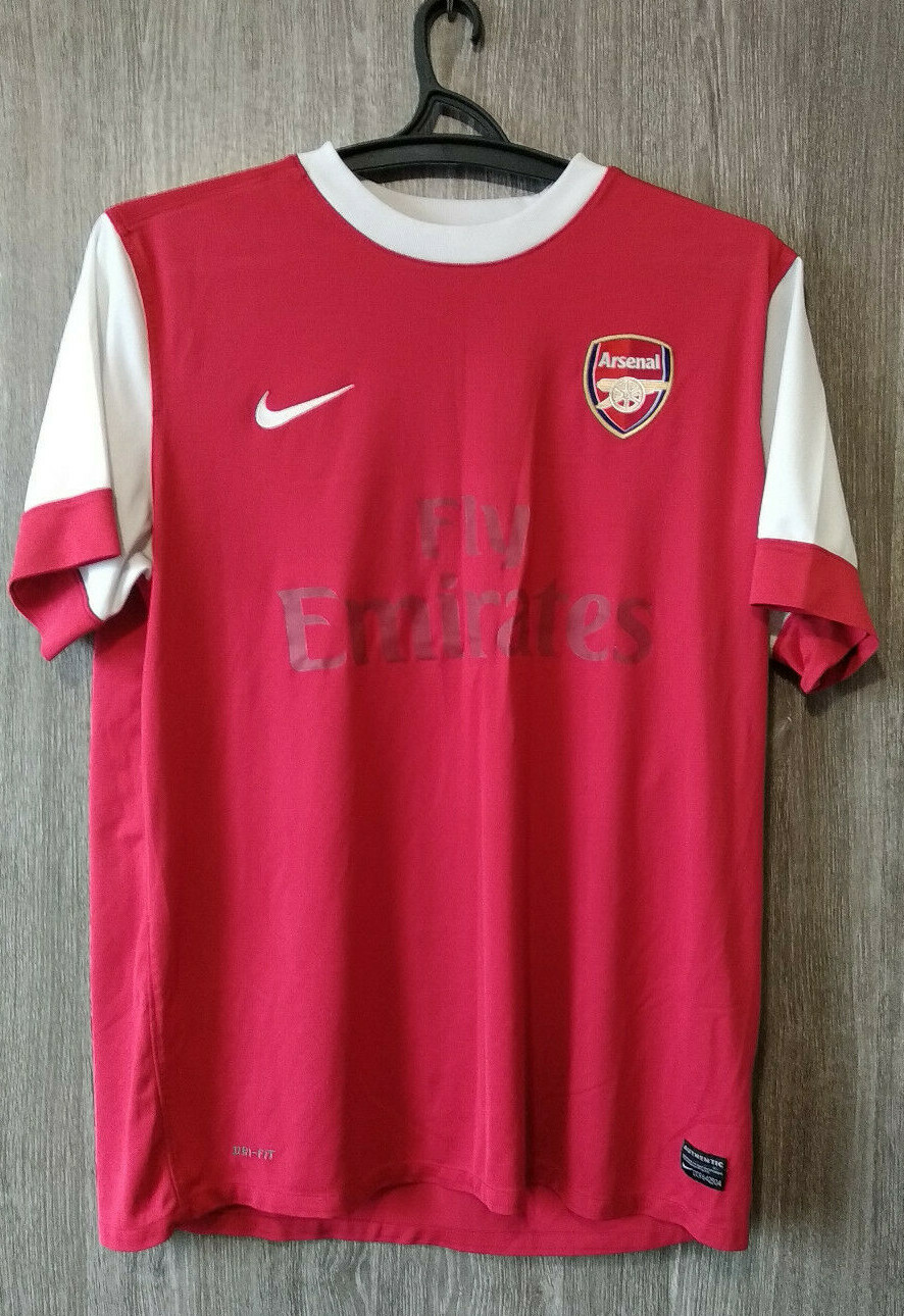 Nike Arsenal 2010 2011 Home FC Gunners Football Shirt Soccer Jersey ...