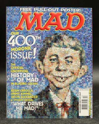 Mad Magazine (1952) #400 Anniversary Cover Poster Attached Subscription ...