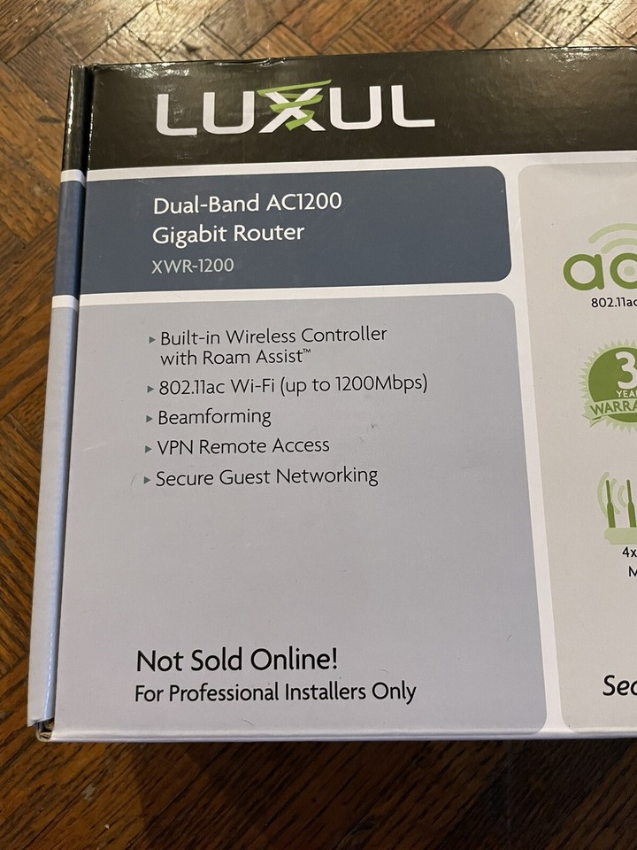 LUXUL XWR-1200 Wireless Dual-Band Wireless AC1200 Gigabit Router Open ...