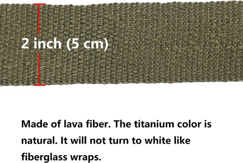 2 Rolls x Titanium Lava Header Manifold Exhaust Heat Wrap Tape 20 Ties ...