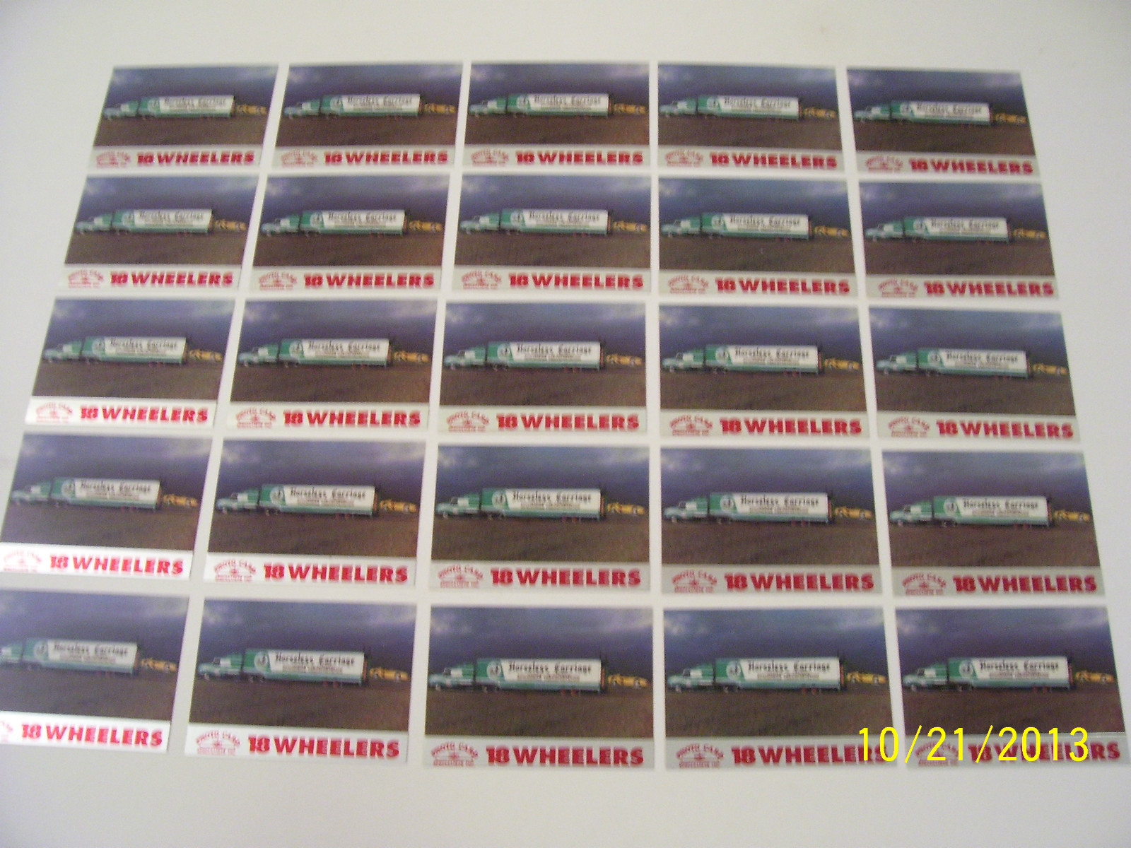 Lot of 25-1992 Kenworth T600 Semi Truck 18 Wheelers Trading Cards (READ ...