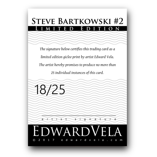 Steve Bartkowski #2 Art Card Limited 18/25 Edward Vela Signed (Atlanta ...