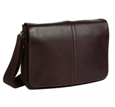 Boconi Tyler Messenger In Coffee/khaki Leather Laptop Bag | eBay