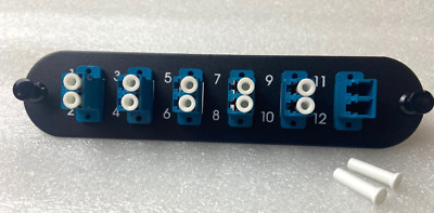 CCH-CP12-A9 Compatible Fiber Adapter Panel LC 12 Port SM UPC Adapters ...