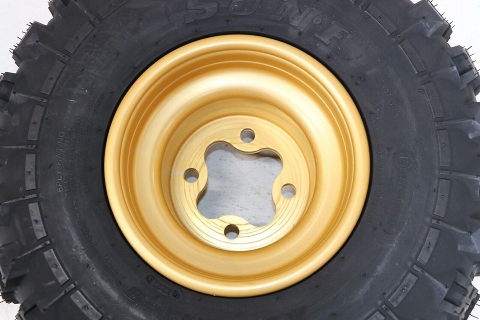 20x11x9 Honda 450r 400EX 300EX TRX250r ATV Rear Tires + Wheels Rims Set ...