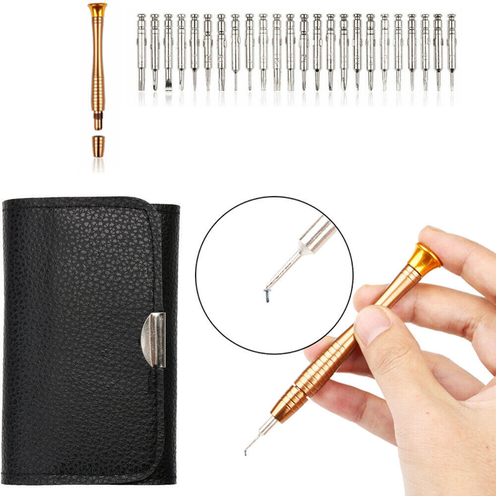 25 Mini Precision Screwdriver Set Bit Multi Repair Tool Small HEX TORX ...
