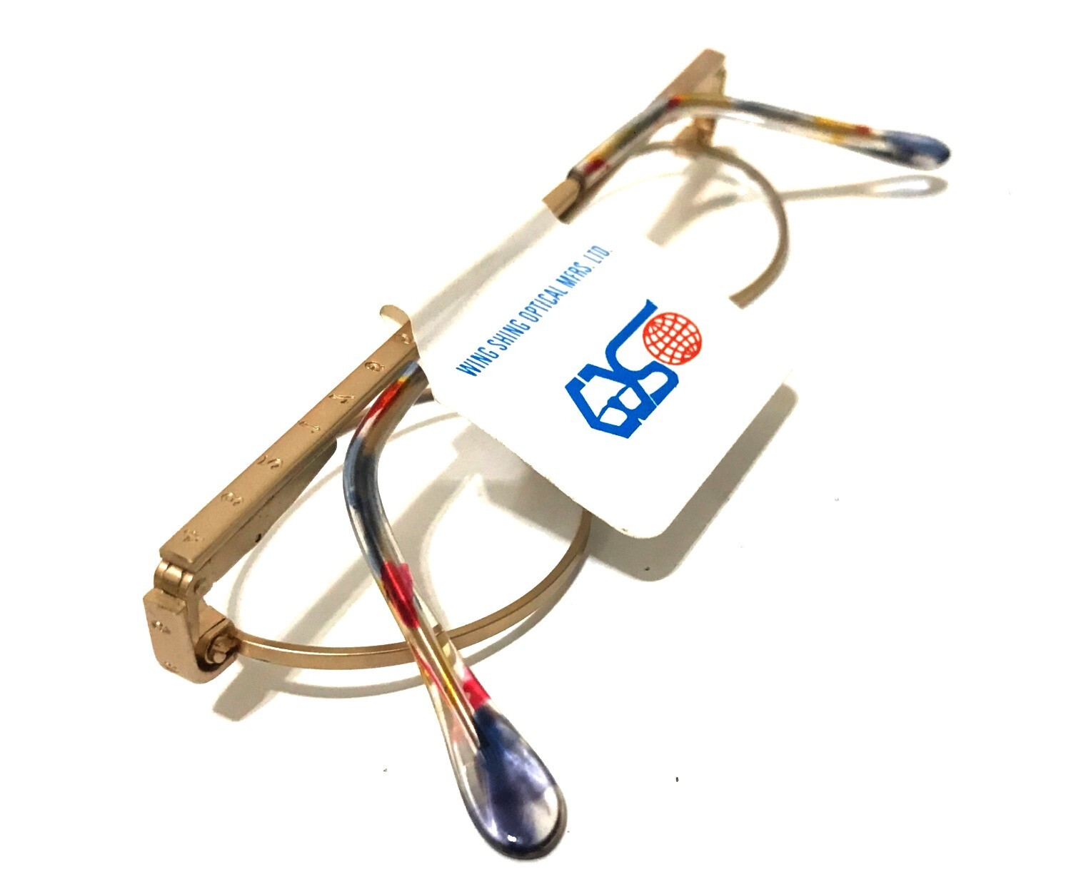 Wing Shing MTS-699 Full Rim Eyeglasses Frames 43-17-125 Gold Multi ...