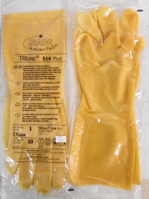 Mapa 514310 AdvanTech TRIonic 514 Plus Disposable Gloves Size 10 (Lot ...