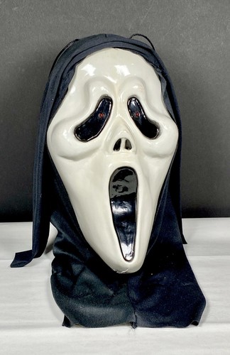 VTG SCREAM GHOSTFACE MASK BUST Halloween Decoration Life Size Light Up ...