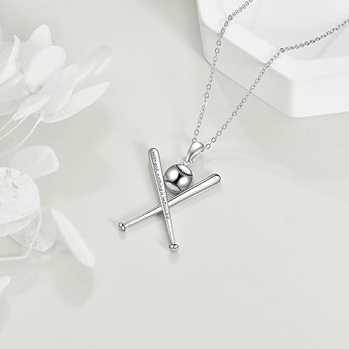 925 Sterling Silver Baseball Pendant Necklace Jewelry Gift for Men | eBay