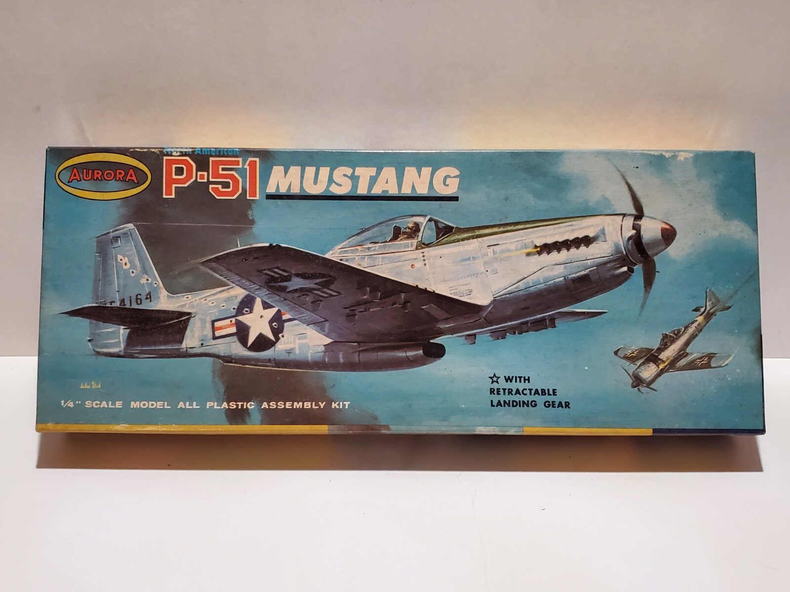 1964 Aurora P-51 Mustang WWII Fighter Plane 1:48 Scale Plastic Model ...