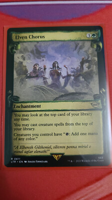 Elven Chorus (Showcase Scrolls)- LTR - (Magic: The Gathering) Cardboard ...