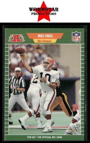 1989 Pro Set #76 Mike Pagel Cleveland Browns | eBay