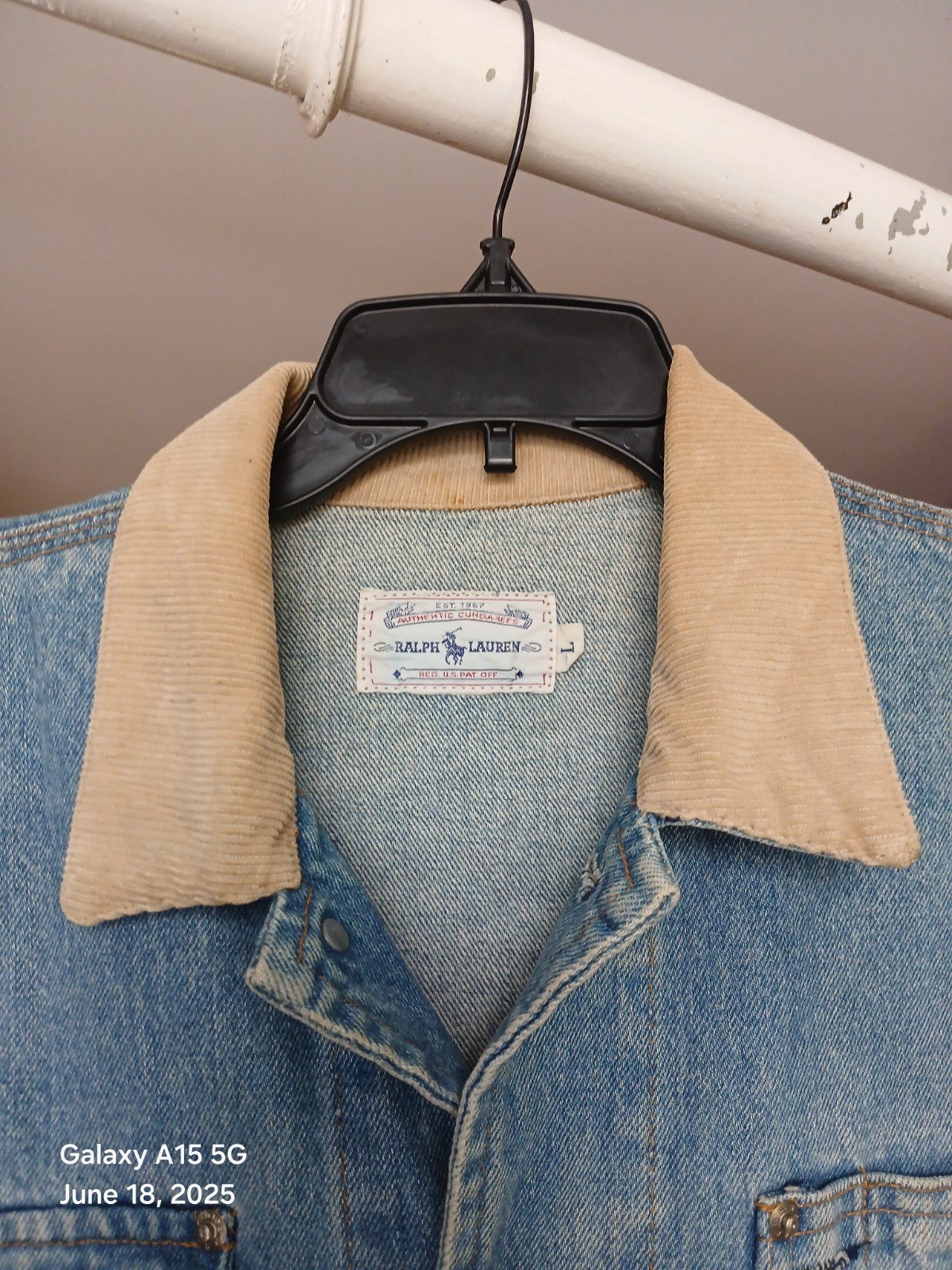 Polo Ralph Lauren Vintage Indian Head Native American Jean Jacket LARGE ...