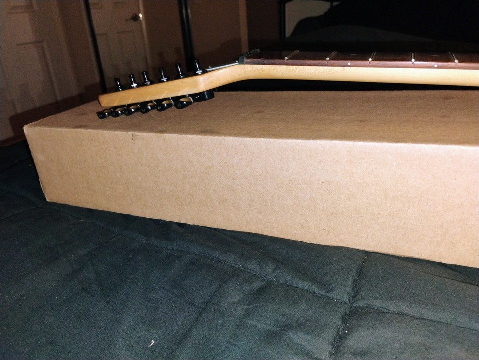 Loaded 22Fret Electric Guitar neck, Black tuners, Tilted headstock ...