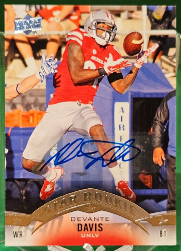 2015 Upper Deck DEVANTE DAVIS #127 Rookie Auto | eBay
