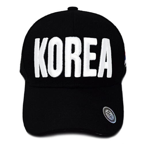 3D Korea Initial Korean Flag Embroidery 6 Panel Baseball Cap Hat Unisex ...