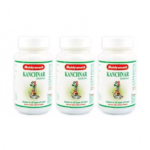 Baidyanath Kanchnar Guggulu 80 TABS X 3 = 240 TABLETS FREE SHIP QUICK ...