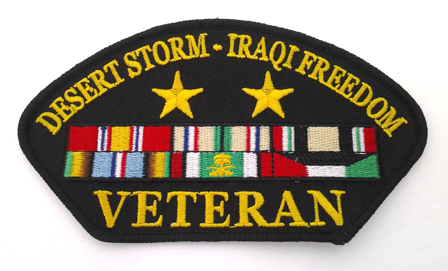 DESERT STORM - IRAQI FREEDOM VETERAN (5-1/4") Military Iraq Cap Patch ...