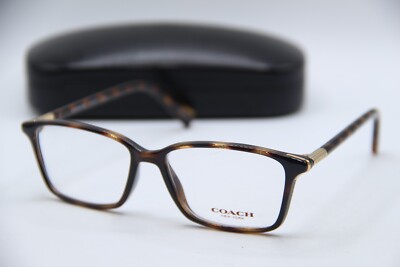 NEW COACH HC6077 5120 (DARK TORTOISE) GOLD AUTHENTIC EYEGLASSES W/CASE ...