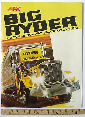 6-Side 1982 Aurora AFX BIG RYDER HIGHWAY TRUCKING SYSTEM Slot Car ...