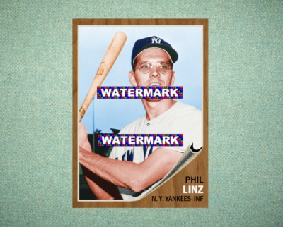 Phil Linz New York Yankees 1962 Style Custom Baseball Art Card | eBay