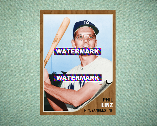 Phil Linz New York Yankees 1962 Style Custom Baseball Art Card | eBay