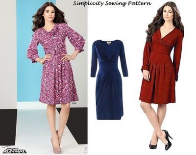 Simplicity PROJECT RUNWAY Misses Dress Evening Gown Sewing Pattern 2145 ...