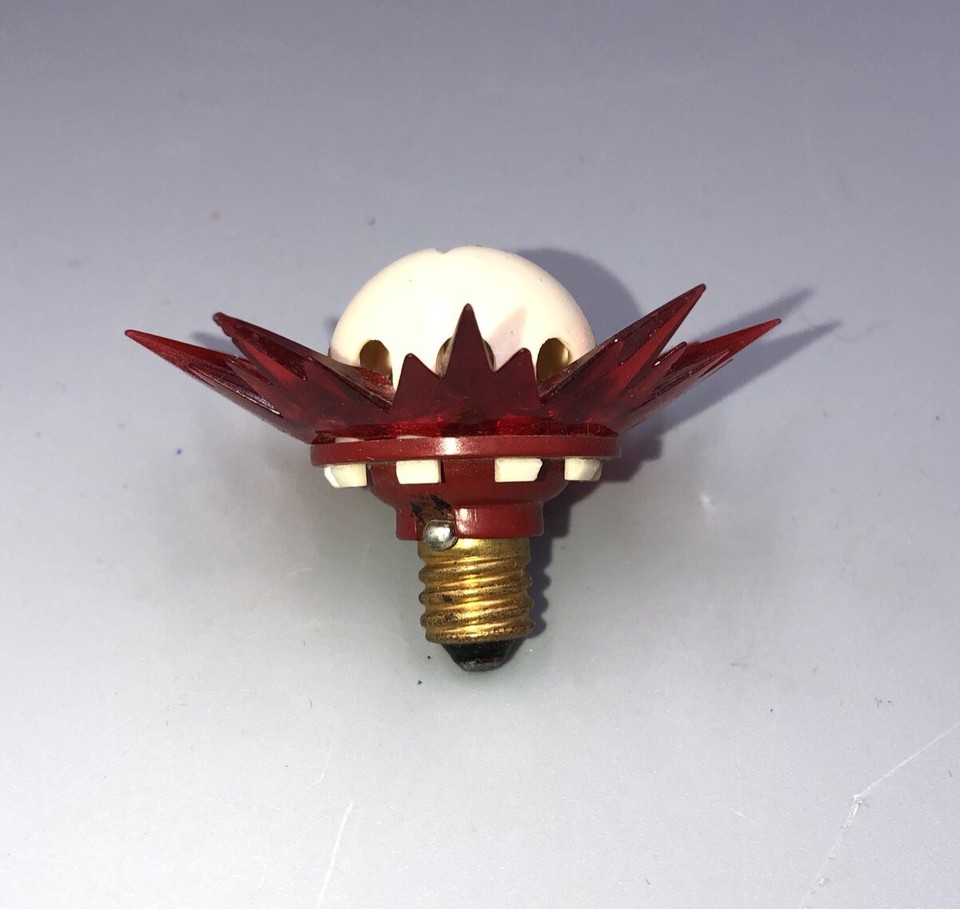 Vintage 1950's Paramount Starburst Chrisstmas Tree Light C6 Red White ...