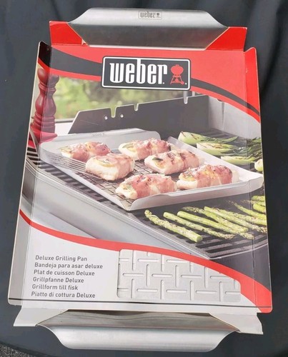 Weber Grill - Deluxe Grilling Pan 6435 NEW Stainless Steel - Gas ...