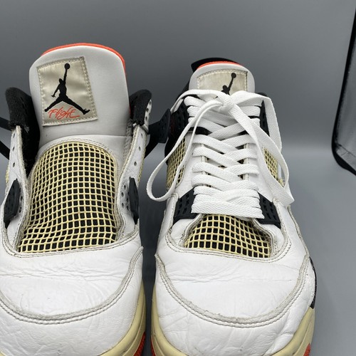 NIKE Air Jordan: 4 Retro Flight Nostalgia White Crimson 308497-116 w ...