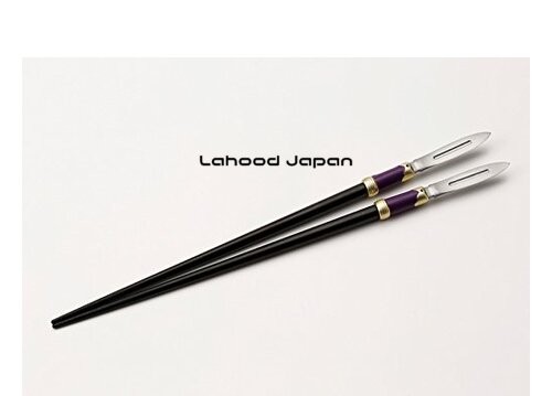 Samurai Chopsticks Spear Mori Ranmaru with Sword-Shaped Chopstick Rest ...