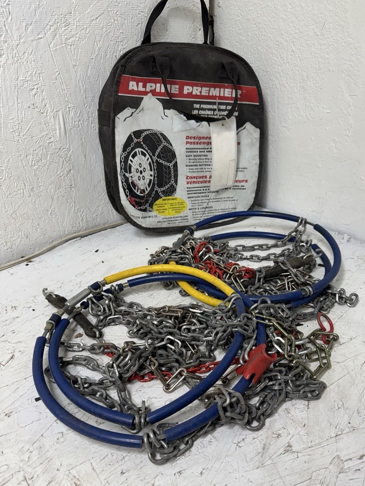 Alpine Tire Chains for Snow and Ice Open Package Never Used Part # 1530 ...
