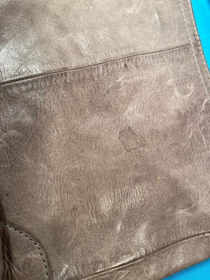FRYE Melissa Crossbody Leather Handbag Bag Purse Gray | eBay