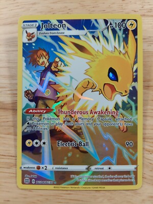 Jolteon & Blue TG04/TG30 Brilliant Stars Trainer Gallery NM Rare ...