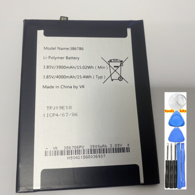 New 386786 C12 4000mAh Mobile Phone Battery For Mobile BQ-6016L Mercury ...