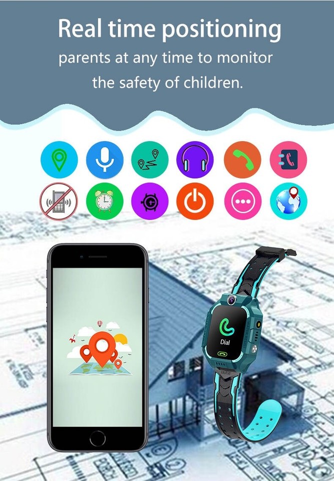 Smart Watch For Kids, Activity Tracker, SOS Function, Kids School Mode ...