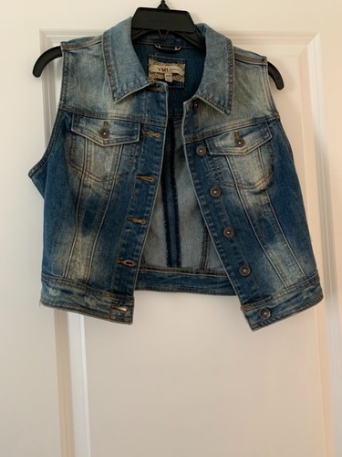 YMI Woman's Denim Vest Jacket Size Medium | eBay