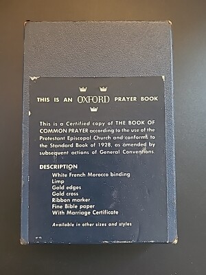Oxford 1928 Book of Common Prayer BCP Protestant Episcopal Leather ...