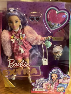 Mattel - Barbie Extra Doll, Millie with Periwinkle Hair [New Toy] Paper ...